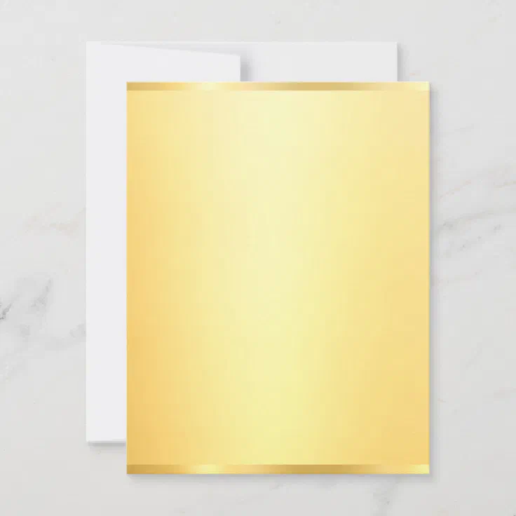 Custom Gold Look Modern Elegant Blank Template | Zazzle