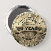Custom Gold Retirement Button | Zazzle