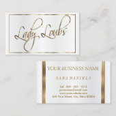 Custom - Gold Script Text Business Card | Zazzle