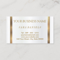 Custom - Gold Script Text Business Card | Zazzle