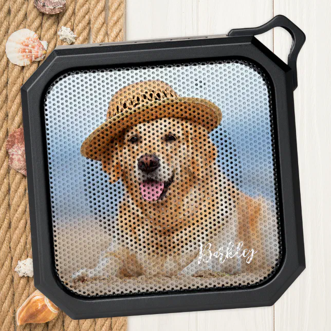 Custom Golden Retriever Dog Personalized Pet Photo Bluetooth Speaker ...