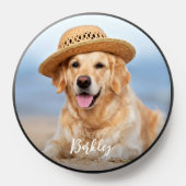 Custom Golden Retriever Dog Personalized Pet Photo PopSocket | Zazzle