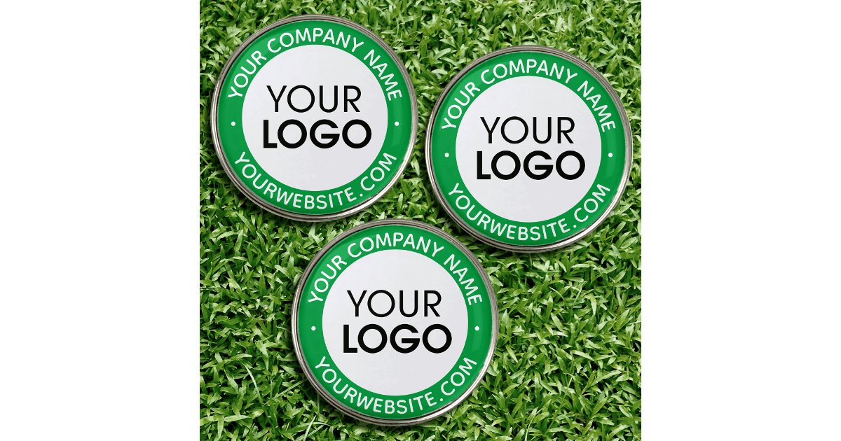 Custom Golf Ball Marker Company Logo Branded Blue | Zazzle
