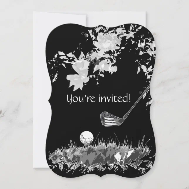 Custom Golf Course Birthday Party Invite | Zazzle