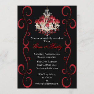 Gothic Birthday Invitations | Zazzle