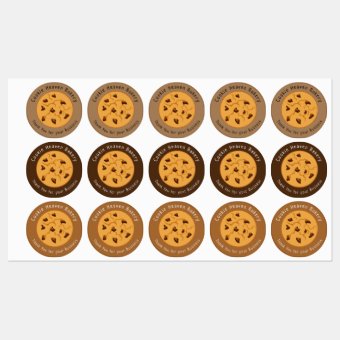 Custom Gourmet Cookie Bakery Labels | Zazzle