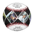 Custom Graduation 4 Photo Class Of 2025 | Gold Baseball | Zazzle