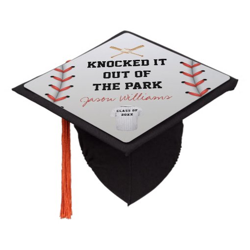 Custom Graduation Cap Topper | Baseball | Zazzle