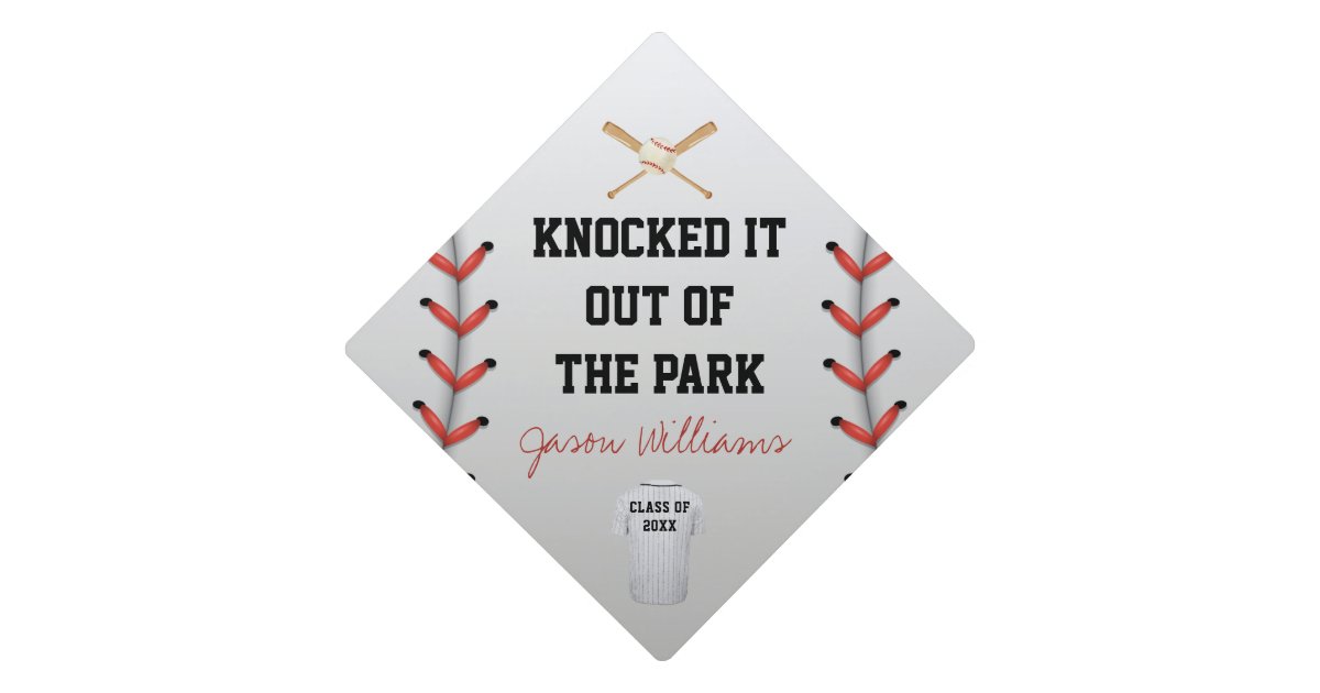 Custom Graduation Cap Topper | Baseball | Zazzle
