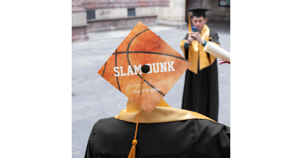 Custom Graduation Cap Topper | Basketball | Zazzle