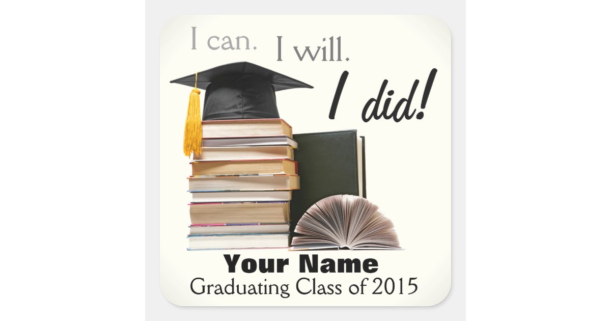 Custom Graduation Envelope Seal Stickers | Zazzle