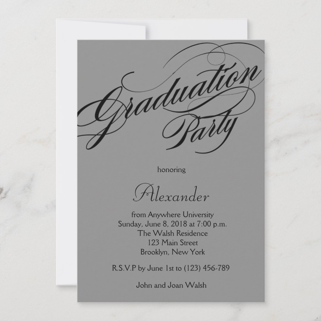 Custom Graduation Party Invitation | Zazzle