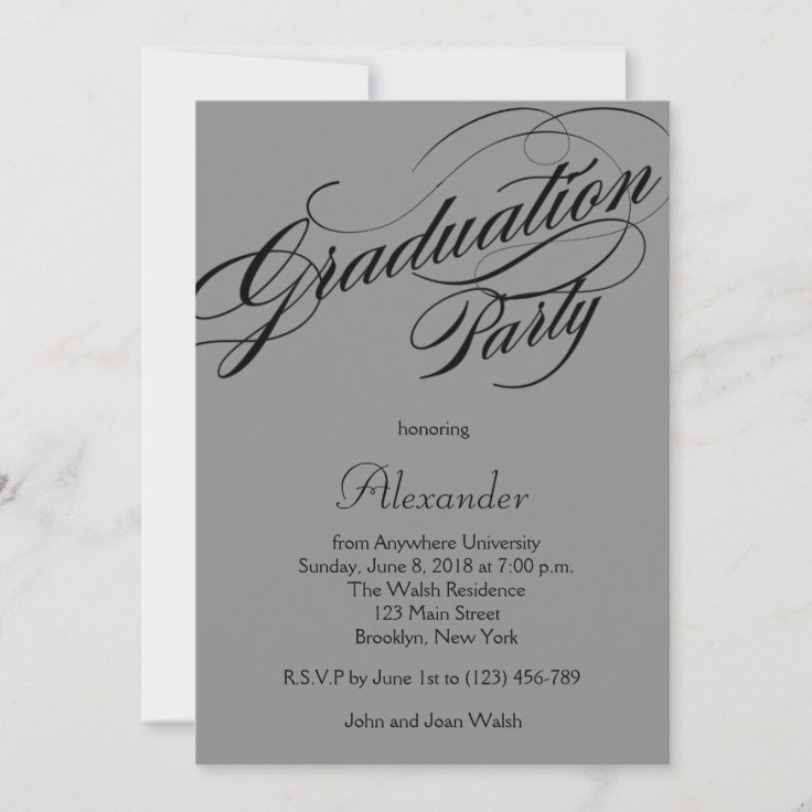 Custom Graduation Party Invitation | Zazzle