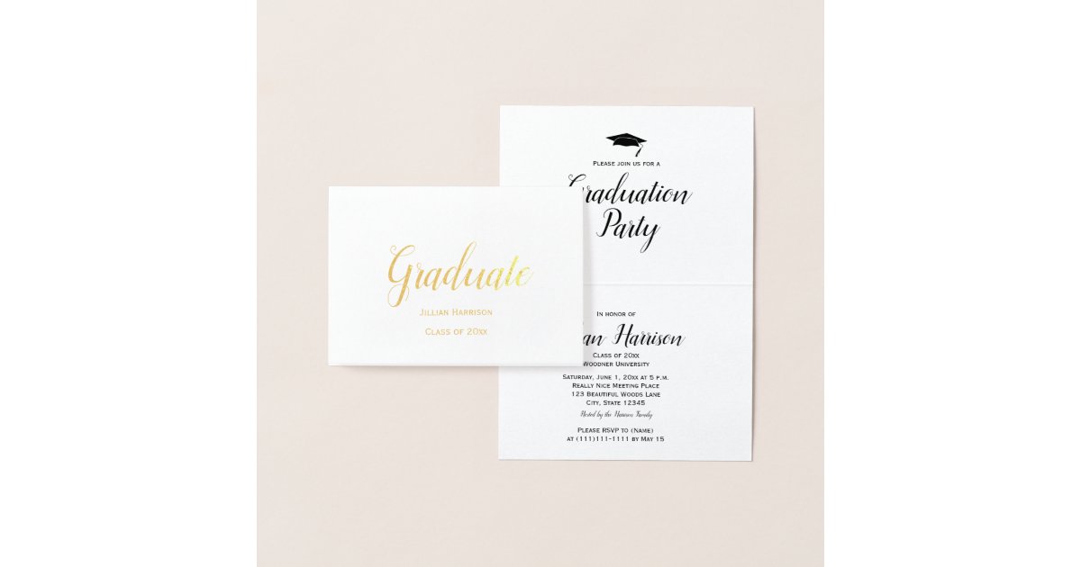 Custom Graduation Party Invitation | Zazzle