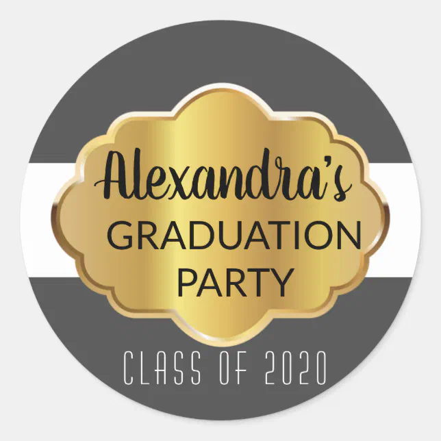 Custom Graduation Party labels | Zazzle
