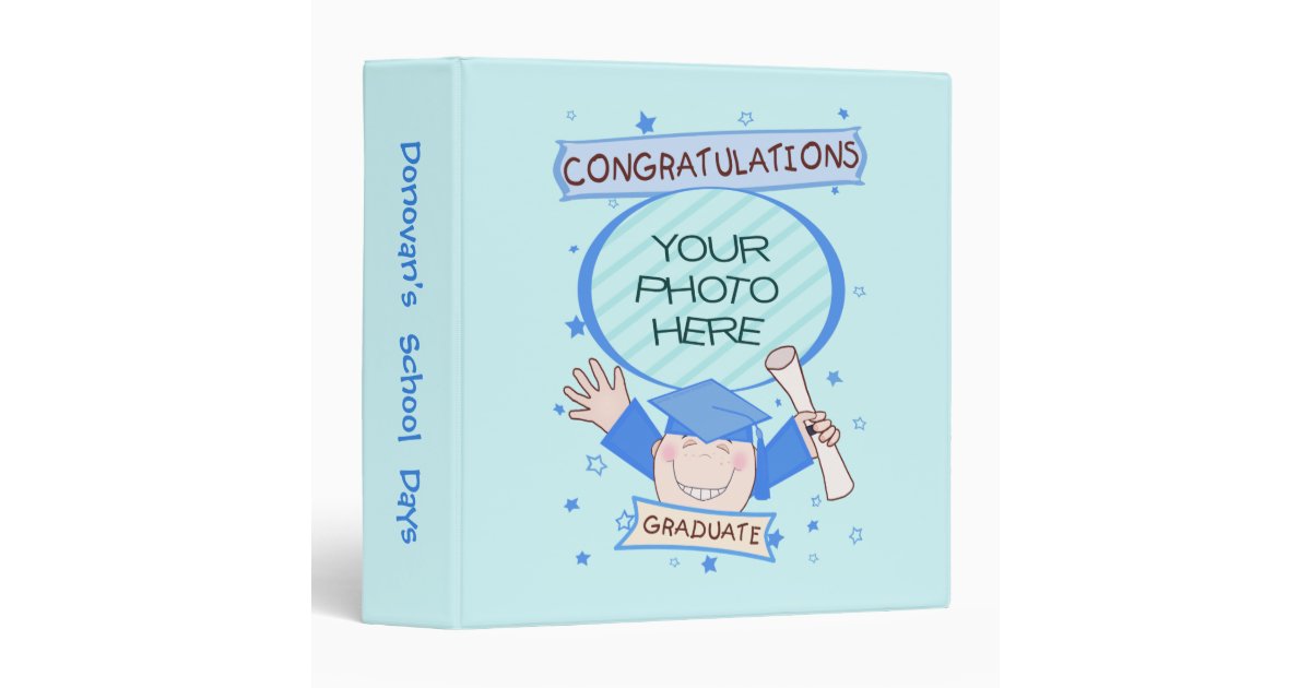 Custom Graduation Photo Binder | Zazzle