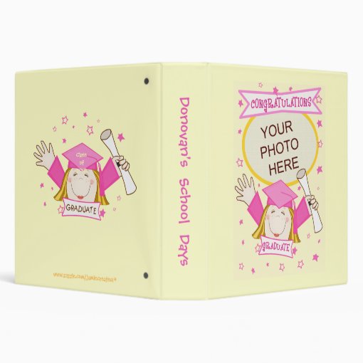 Custom Graduation Photo Binder for Girls | Zazzle