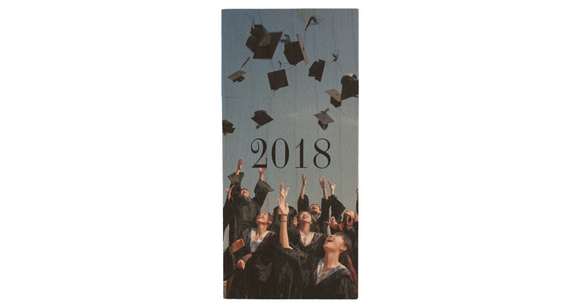 Custom Graduation Photo Monogram USB Flash Drive | Zazzle