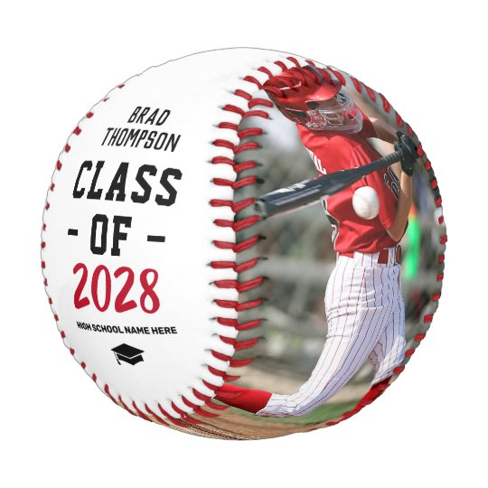 Custom Graduation Senior Photo Baseball | Zazzle.com