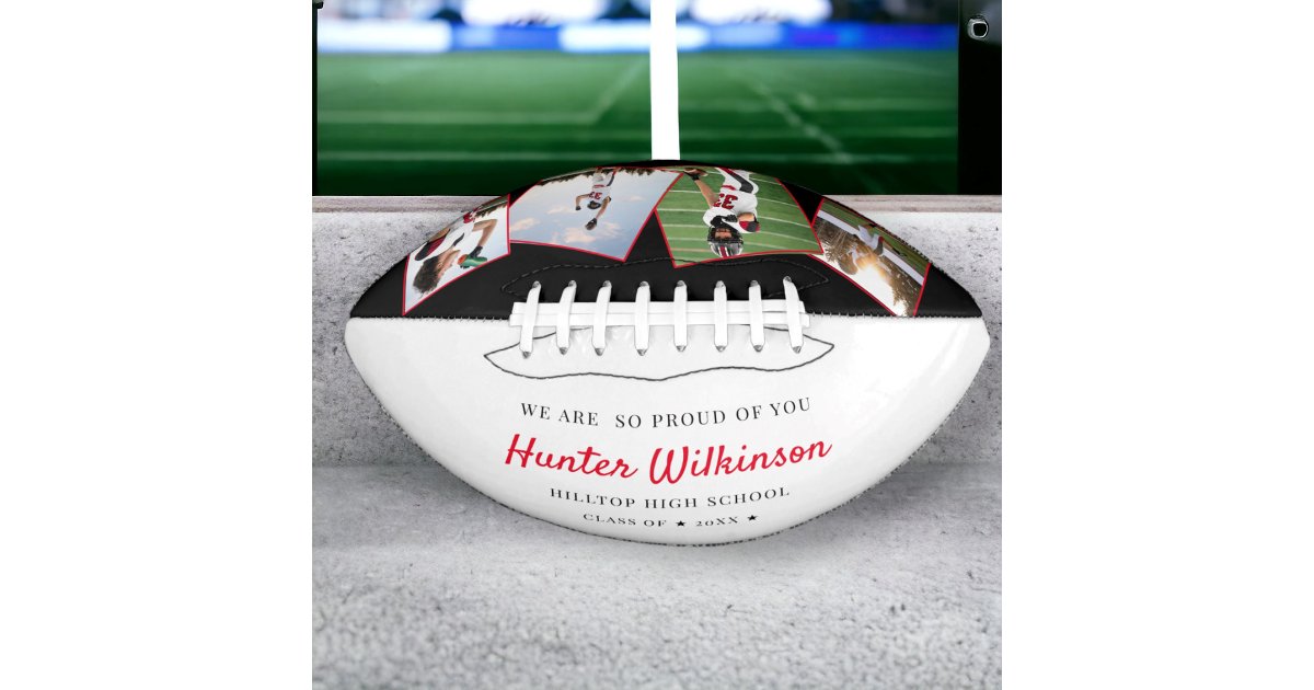 Custom Graduation Senior Photo Football | Zazzle