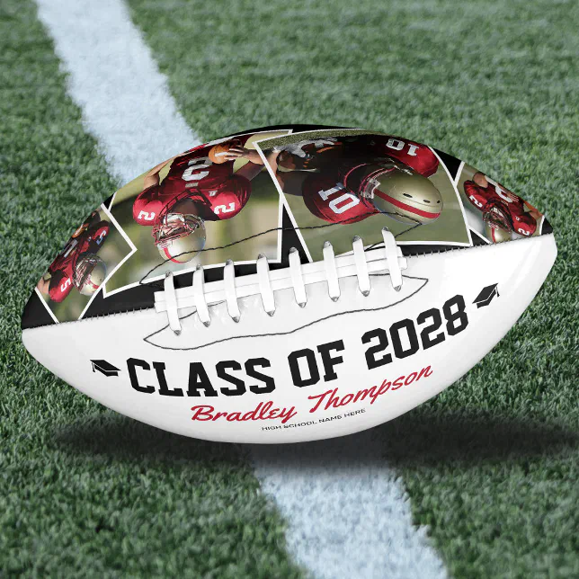 Custom Graduation Senior Photo Football | Zazzle