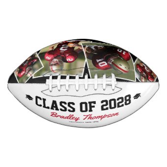 Custom Graduation Senior Photo Football | Zazzle