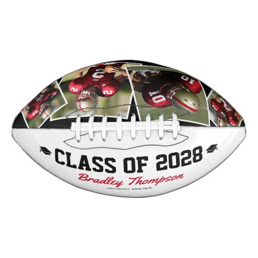 Custom Graduation Senior Photo Football | Zazzle
