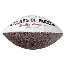 Custom Graduation Senior Photo Football | Zazzle