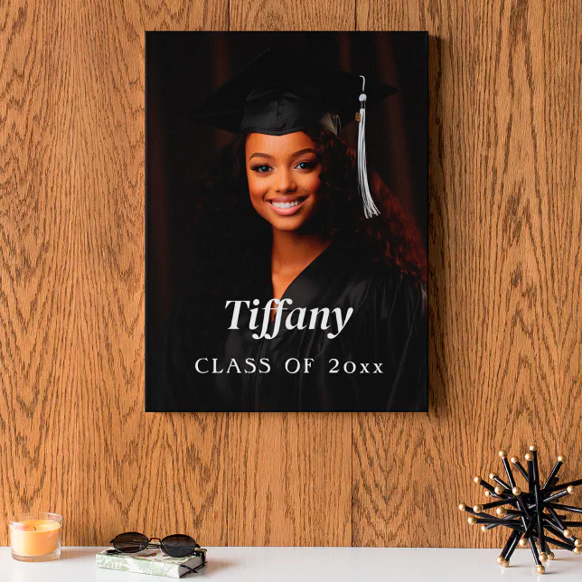 Custom Graduation Upload Photo Canvas Print | Zazzle