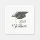 Custom Graduation Year Party Black Graduation Cap Napkins | Zazzle