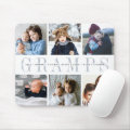 Custom Gramps Photo Collage Grandchildren Names Mouse Pad | Zazzle