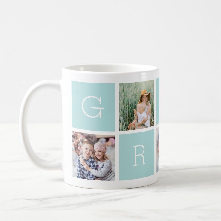 Custom Gran Grandmother 5 Photo Collage Coffee Mug | Zazzle