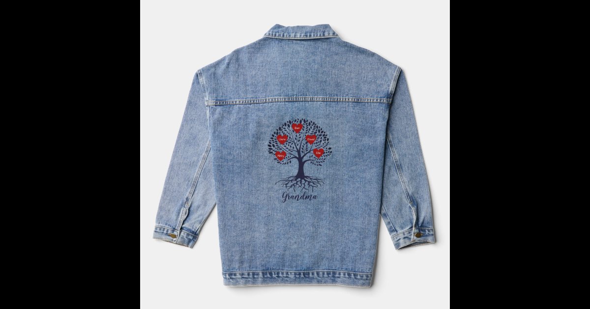 Custom Grandma Denim Jacket | Zazzle