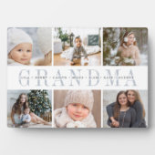 Custom Grandma Grandchildren Photo Collage Plaque | Zazzle