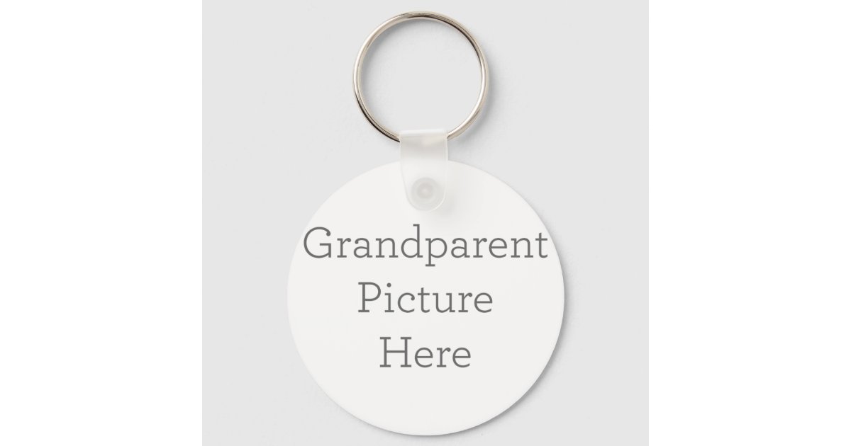 Custom Grandparent Picture Keychain Gift | Zazzle