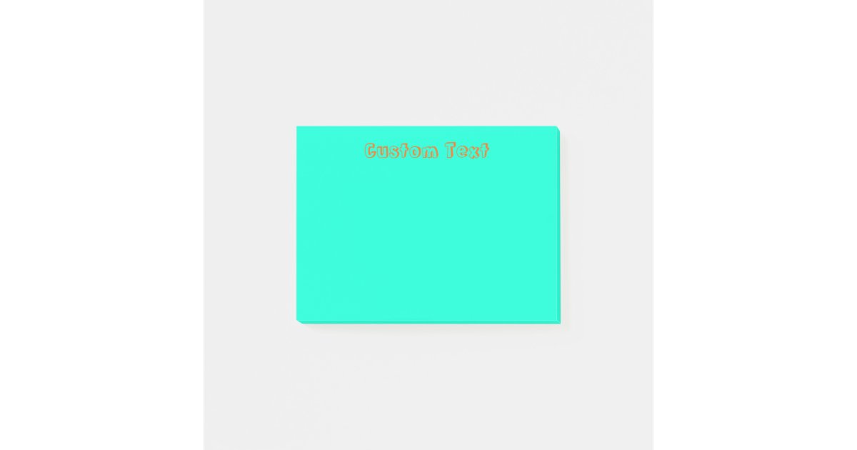 Custom Green/Blue Post-it Notes | Zazzle