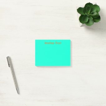 Custom Green/Blue Post-it Notes | Zazzle