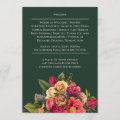 Custom Green Floral Funeral Memorial Program | Zazzle