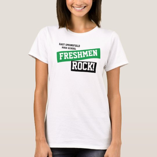 Custom Green Freshman High School Class T-Shirt | Zazzle.com