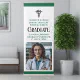 Custom Green Medical School Photo Graduation Party Retractable Banner ...