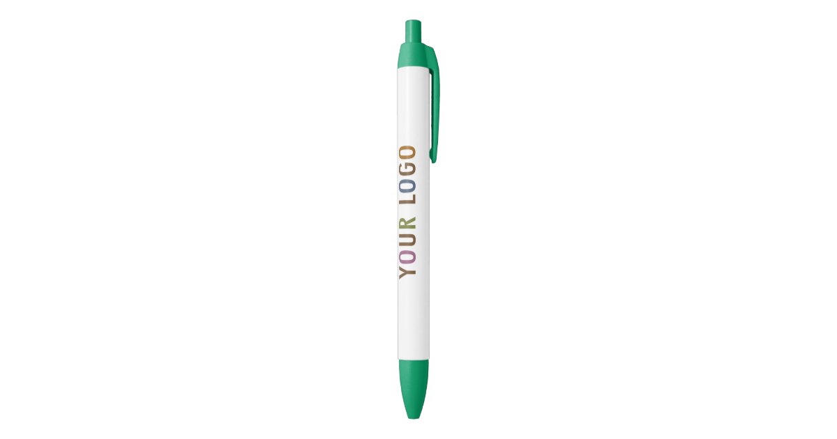 Custom Green Pen with Company Logo Low Minimum | Zazzle
