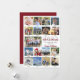 Custom Greeting 17 Photo Collage Captions Holiday Card | Zazzle