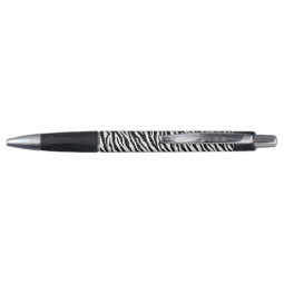 Custom Grip Ink Pen-Emmy-Zebra Print Pen | Zazzle