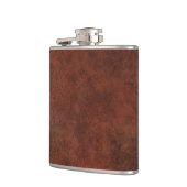 Custom Grunge Leather Texture Flask | Zazzle