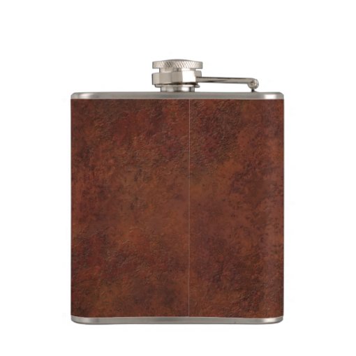 Custom Grunge Leather Texture Flask | Zazzle