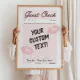 Custom Guest Check Personalized Quote Pink Poster | Zazzle