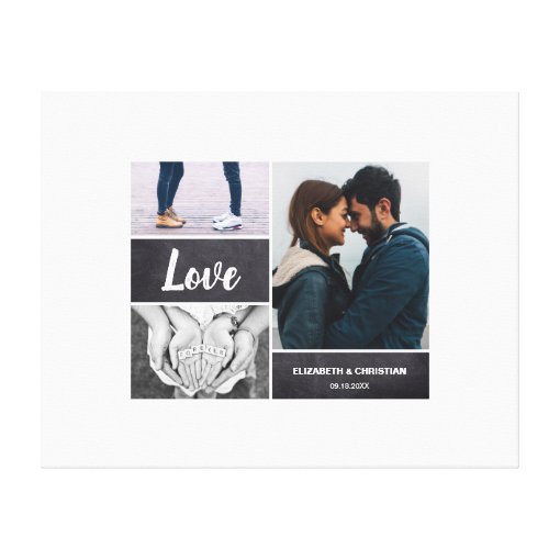 Custom Guest Signature Photo Collage Wedding Sign | Zazzle