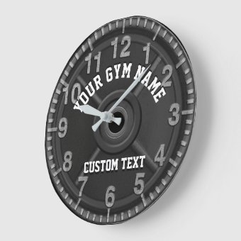 Custom Gym Clock | Zazzle
