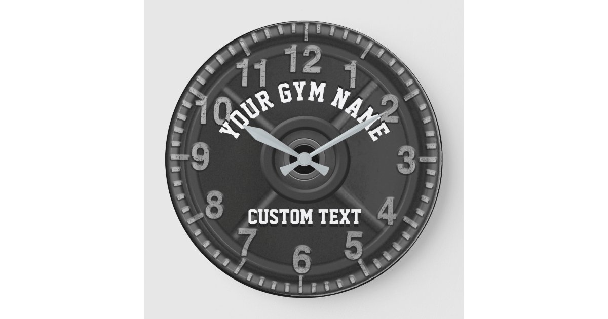Custom Gym Clock | Zazzle