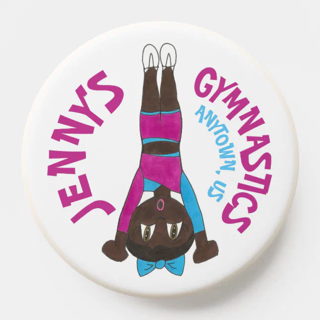 Custom Gymnastics Academy Gym Gymnast Tumbling PopSocket | Zazzle